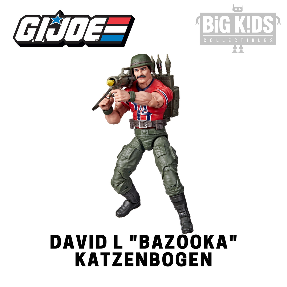 G.I. Joe Classified Series 6' David L . "Bazooka" Katzenbogen action f ...