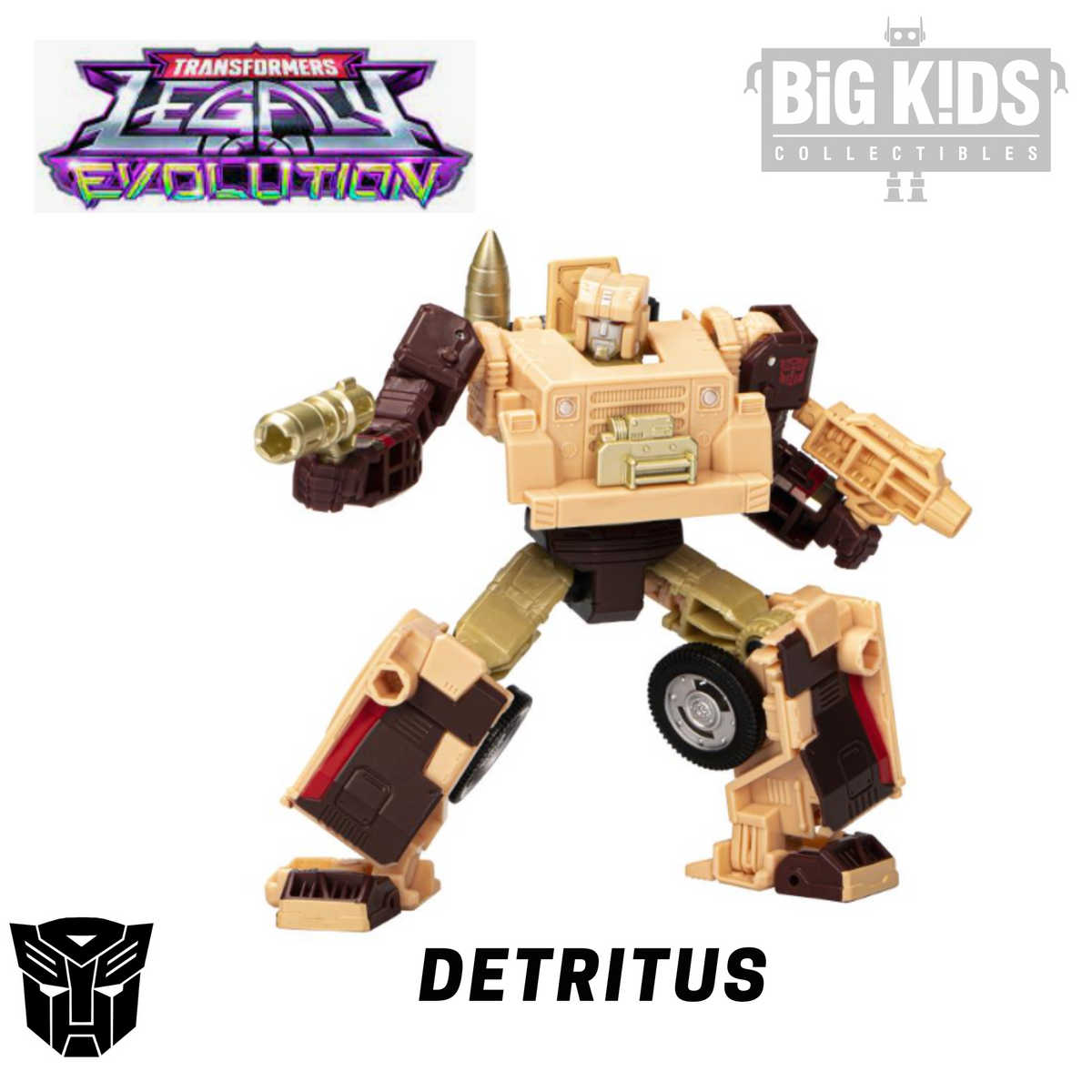 Transformers Legacy Evolution DETRITUS (Deluxe Class) – Big Kids Collectibles