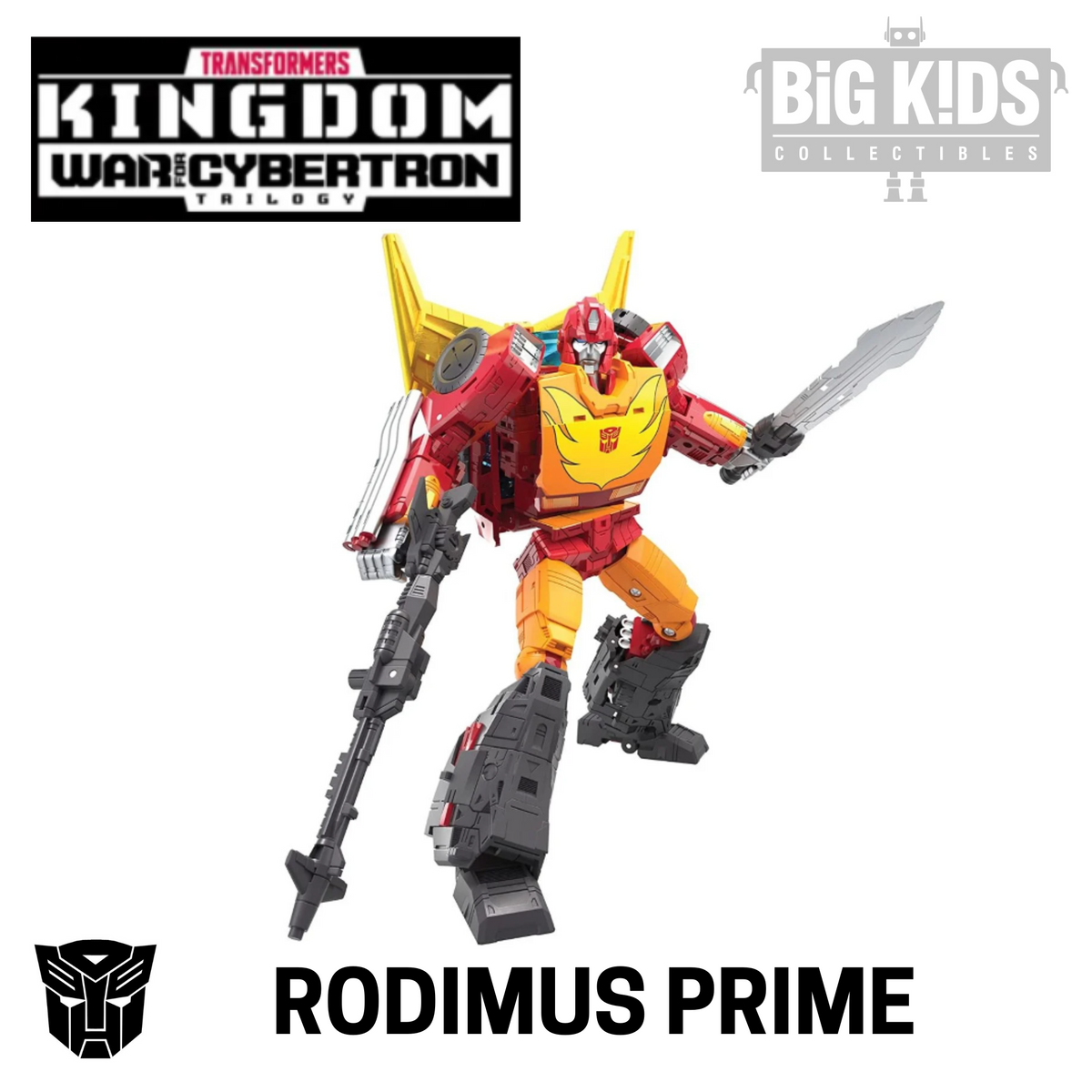 Transformers Kingdom WFC Rodimus Prime (Commander Class) – Big Kids ...