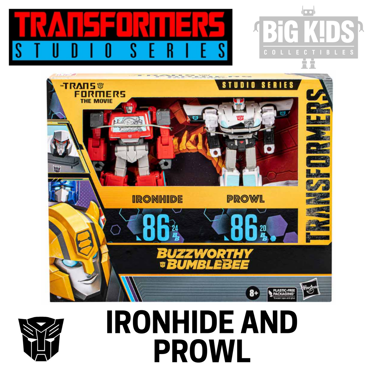 Transformers Buzzworthy Studio Series SS86 IRONHIDE and PROWL – Big ...