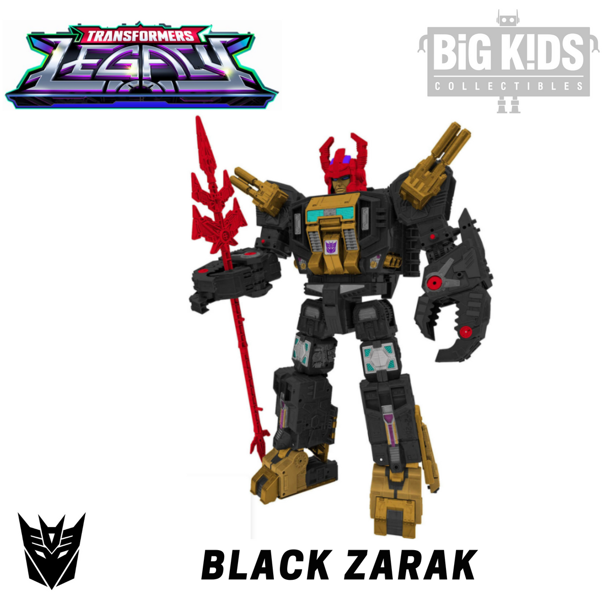 Transformers Generations Selects Legacy BLACK ZARAK (Titans Class ...