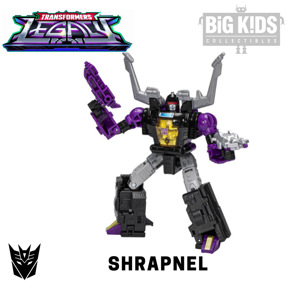 Transformers Legacy Evolution SHRAPNEL (Deluxe Class) – Big Kids ...