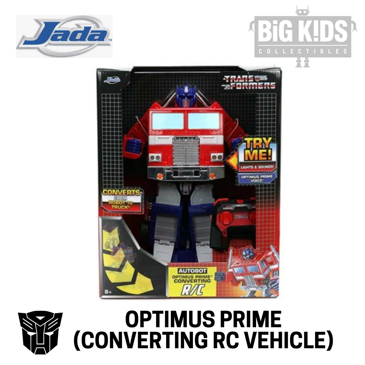 Jada Toys Transformers OPTIMUS PRIME Converting Remote Control Vehicle ...